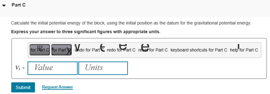 Solved Calculate the initial kinetic energy of the block. | Chegg.com