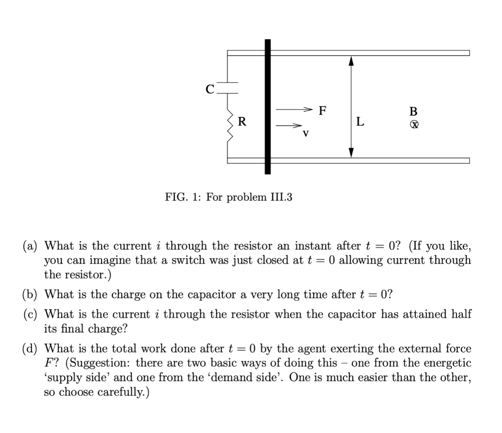 Solved 3. (Will be graded) A perfectly conducting rod of | Chegg.com