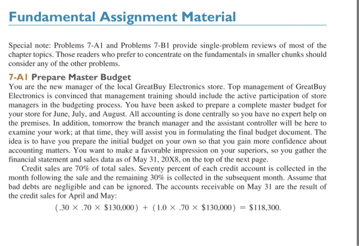 Solved Fundamental Assignment Material Special note: | Chegg.com