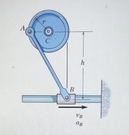 Solved At the moment shown, the sliding element B has a | Chegg.com