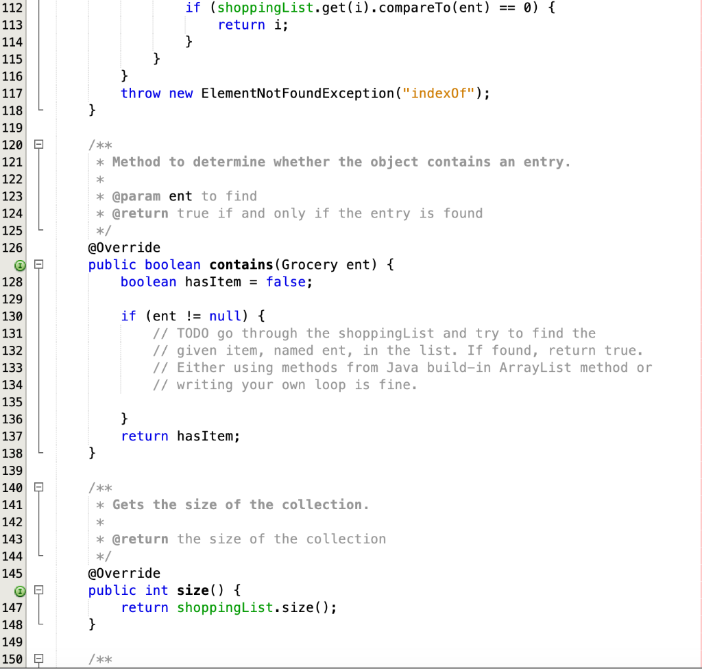 1 package Shopping; 2 3 © import DataStructures.*; 4 | Chegg.com