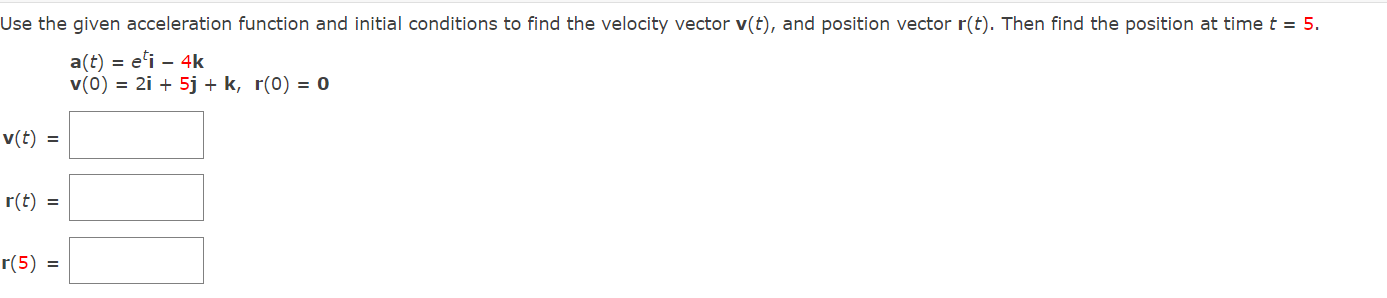 Solved Use the given acceleration function and initial | Chegg.com
