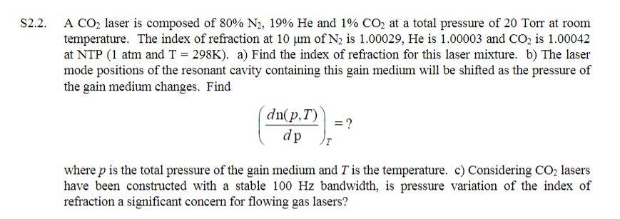 Solved Just need help finding the refractive index as a | Chegg.com