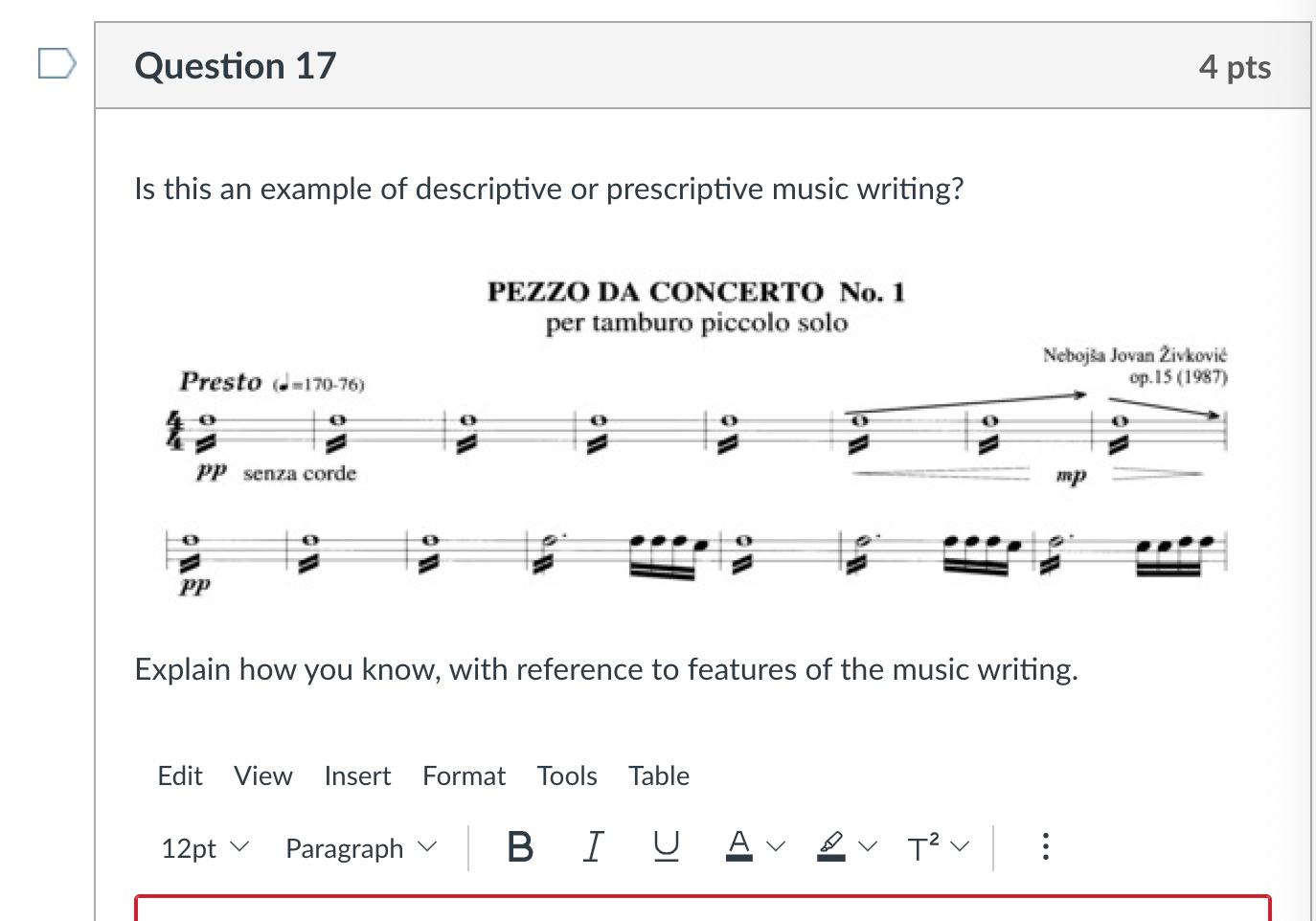 Solved Question 17 4 pts Is this an example of descriptive | Chegg.com