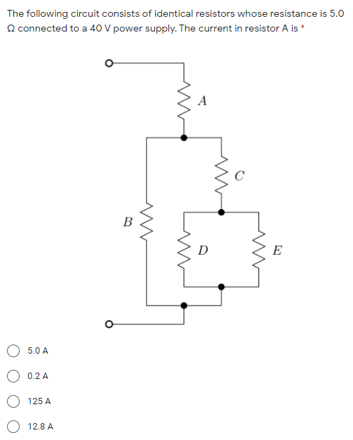 Solved The following circuit consists of identical resistors | Chegg.com