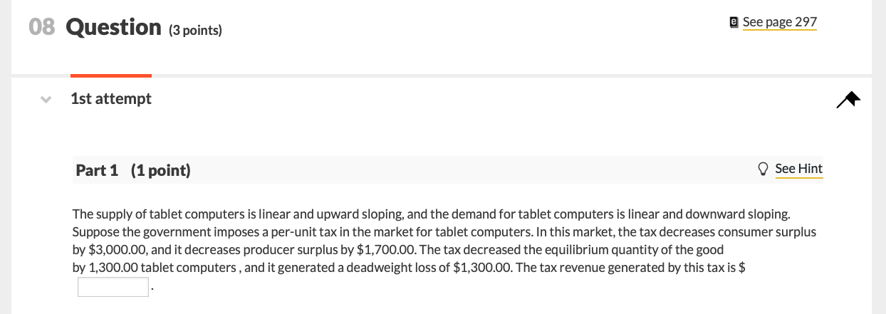 Solved 08 Question (3 points) e See page 297 1st attempt See | Chegg.com