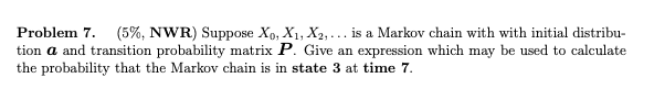 Solved Problem 7. (5%, NWR) Suppose X, X1, X2,... is a | Chegg.com