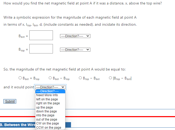 Solved C∙How would you find the net magnetic field at point | Chegg.com
