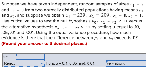Solved 8 = 5. Suppose we have taken independent, random | Chegg.com