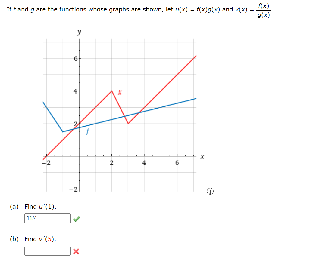 Solved If f and g are the functions whose graphs are shown, | Chegg.com