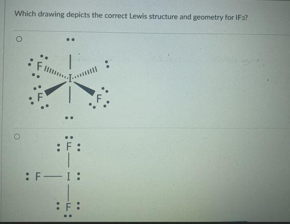 Solved Which drawing depicts the correct Lewis structure and | Chegg.com