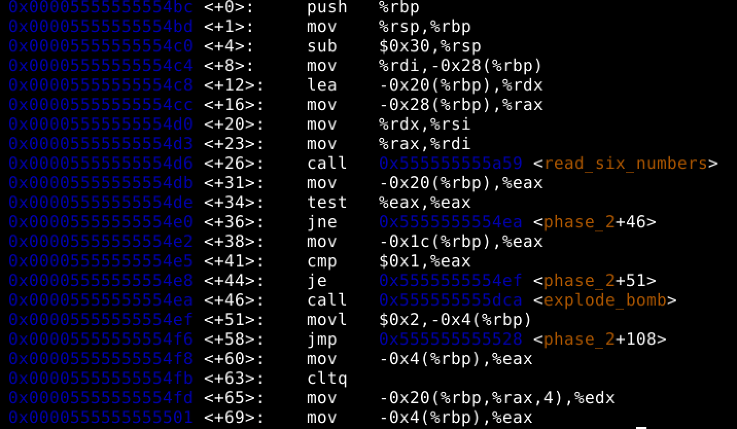 diffusing binary bomb lab. what is this assembly code | Chegg.com