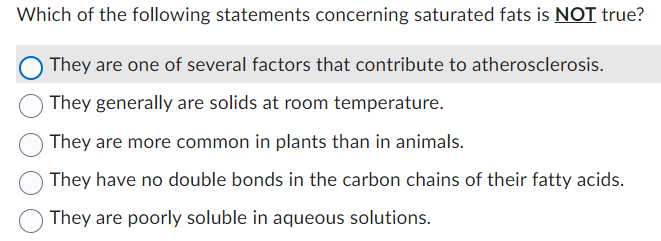 Solved answer this Which of the following statements | Chegg.com