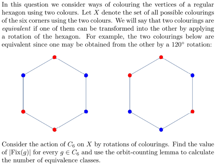 Solved In this question we consider ways of colouring the | Chegg.com