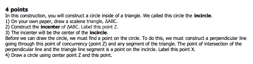 Solved 4 points In this construction, you will construct a | Chegg.com