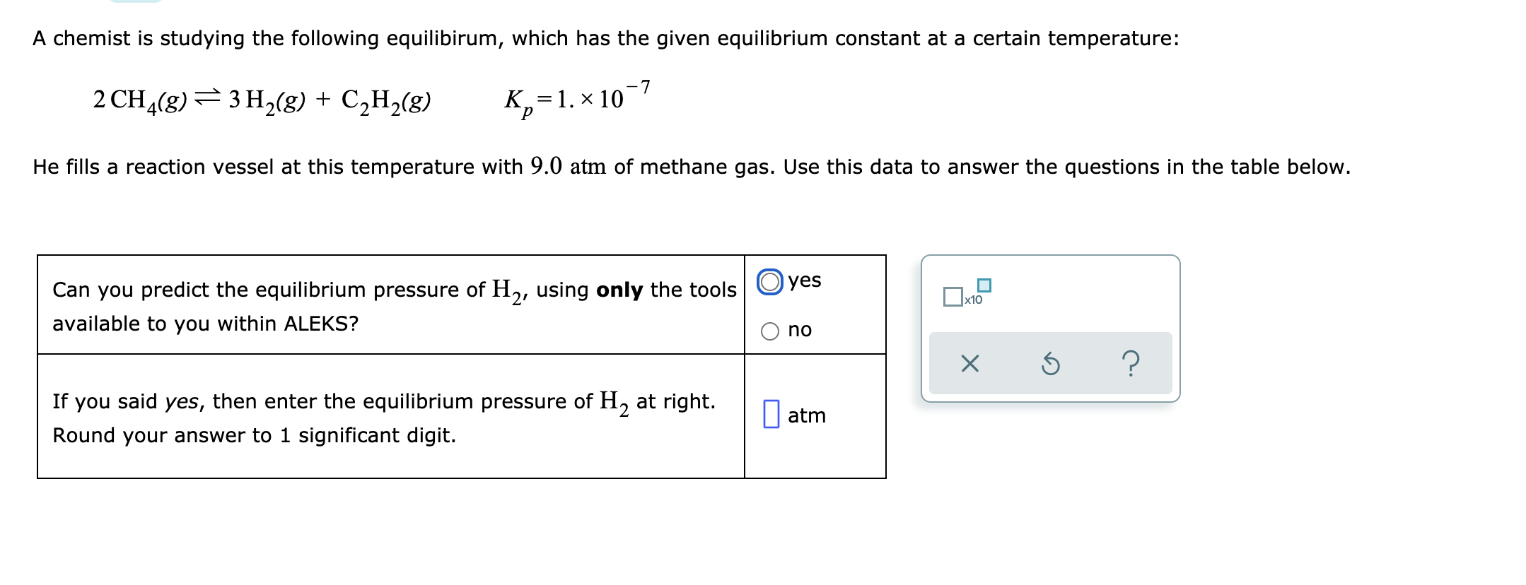 Solved A chemist is studying the following equilibirum, | Chegg.com