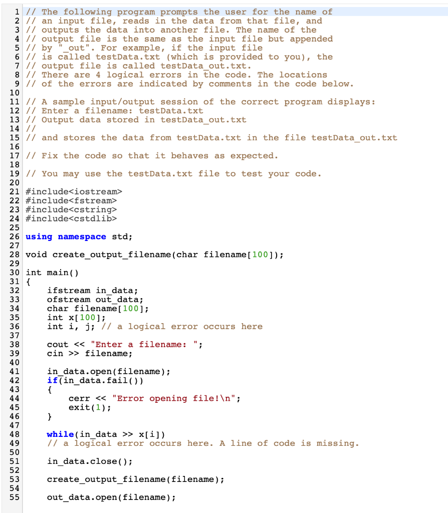 1 // The following program prompts the user for the | Chegg.com