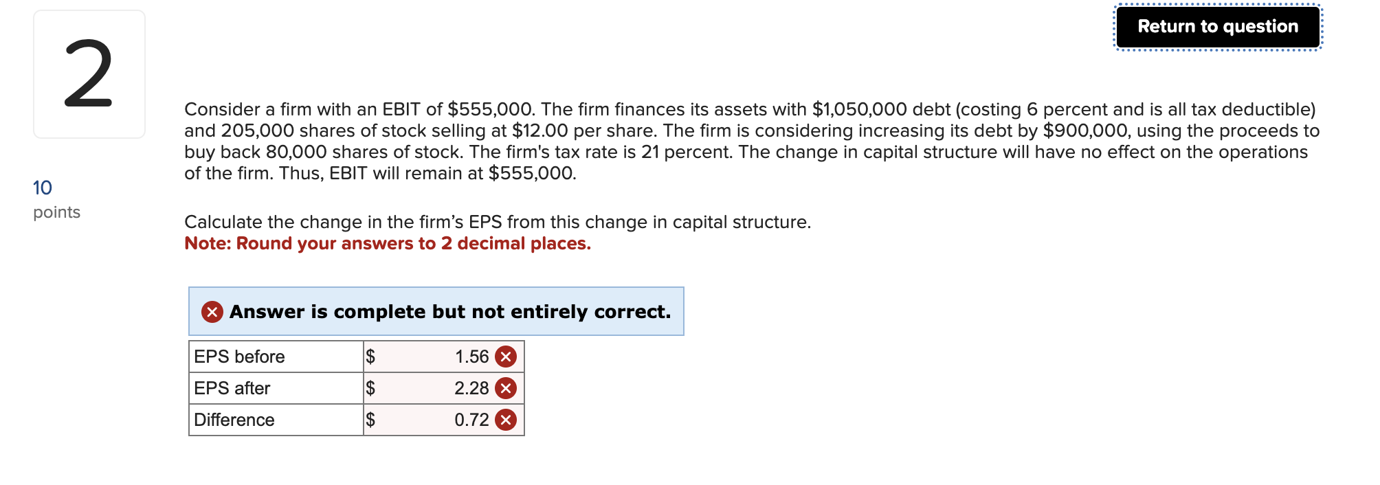 Solved Consider a firm with an EBIT of $555,000. The firm | Chegg.com