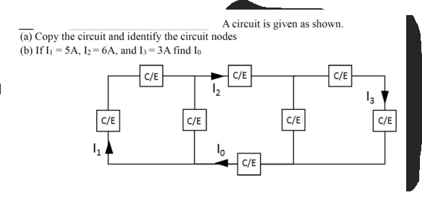 Solved (a) Copy the circuit and identify the circuit nodes | Chegg.com