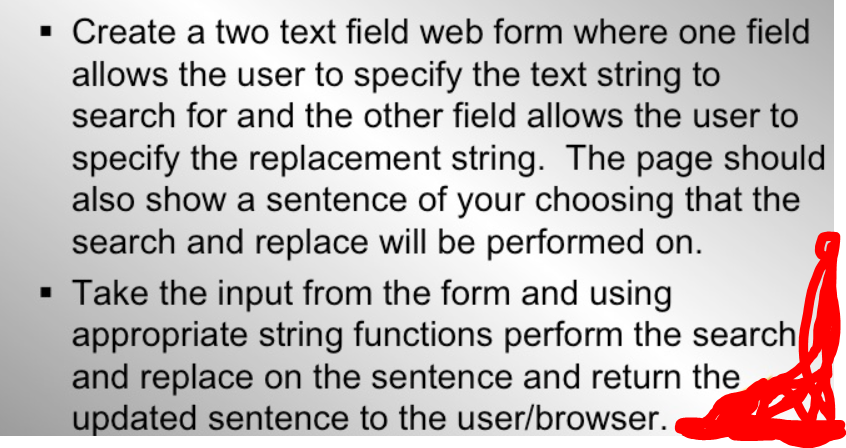 Solved • Create a two text field web form where one field | Chegg.com