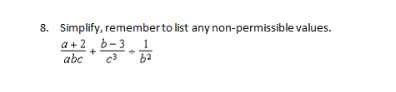 Solved simplify remember to list any non permissible values. | Chegg.com