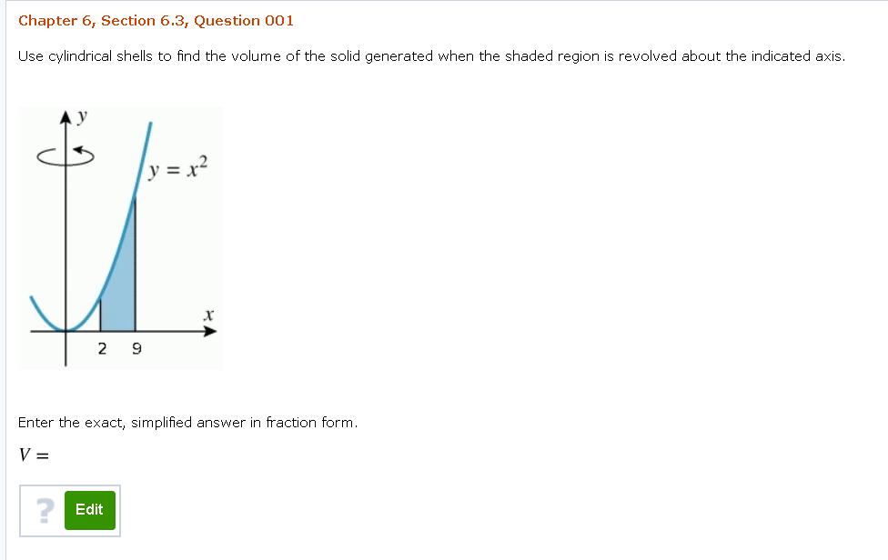 Solved Chapter 6, Section 6.3, Question 001 Use cylindrical | Chegg.com
