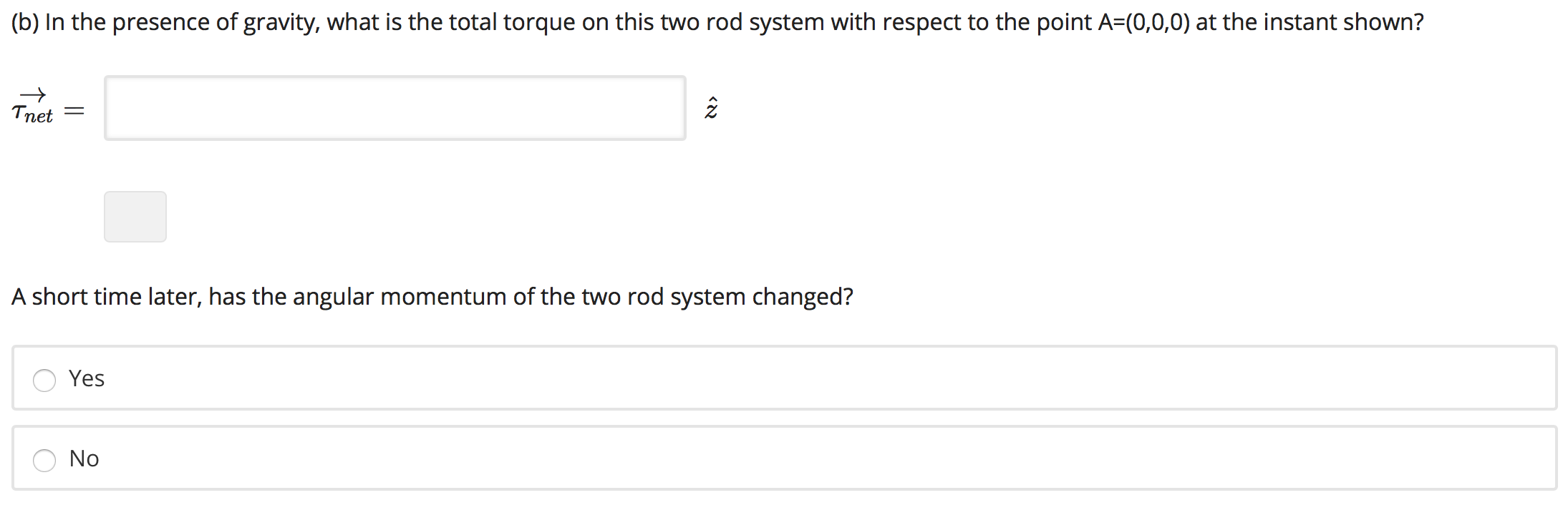 Solved A massless rod of length 2d is connected to a | Chegg.com