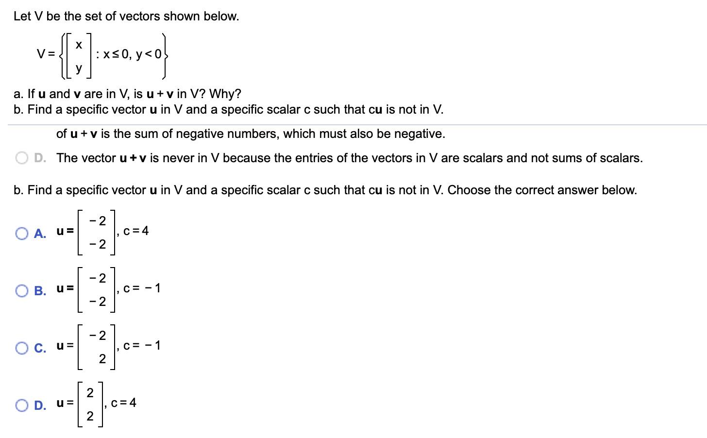 Solved Let V be the set of vectors shown below. 50, y Solved Let V be the set of vectors shown below. 50, y