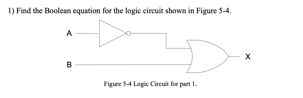 Solved 1) Find the Boolean equation for the logic circuit | Chegg.com