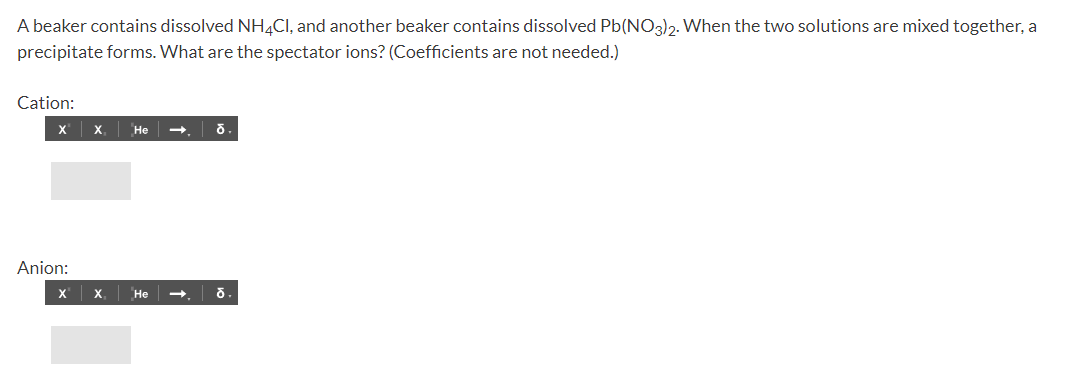 Solved A beaker contains dissolved NH4Cl, and another beaker | Chegg.com