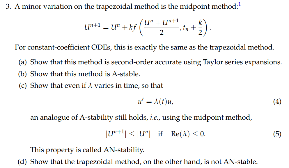 Solved A minor variation on the trapezoidal method is the | Chegg.com