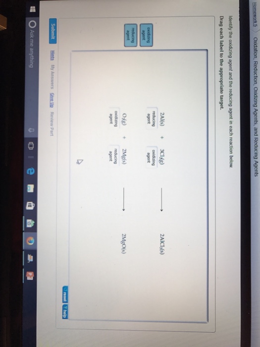 Solved Identify the oxidizing agent and the reducing agent | Chegg.com