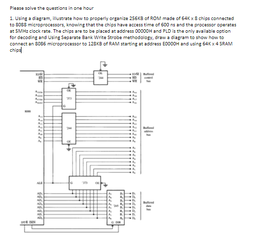 Please solve the questions in one hour 1. Using a | Chegg.com