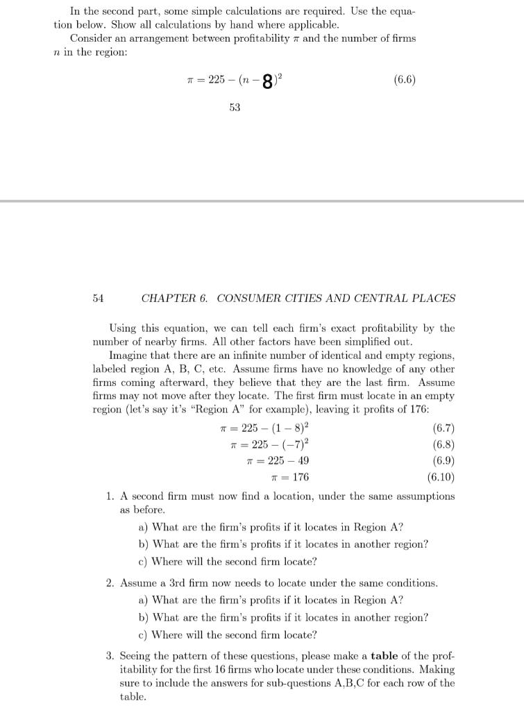 Solved In the second part, some simple calculations are | Chegg.com