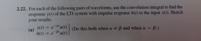 Solved 22. For each of the following pairs of waveforms, use | Chegg.com