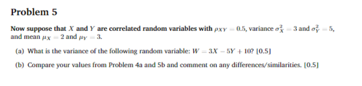 Now suppose that X and Y are correlated random | Chegg.com