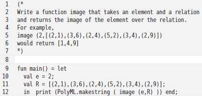 1 (* 2 Write a function image that takes an element | Chegg.com