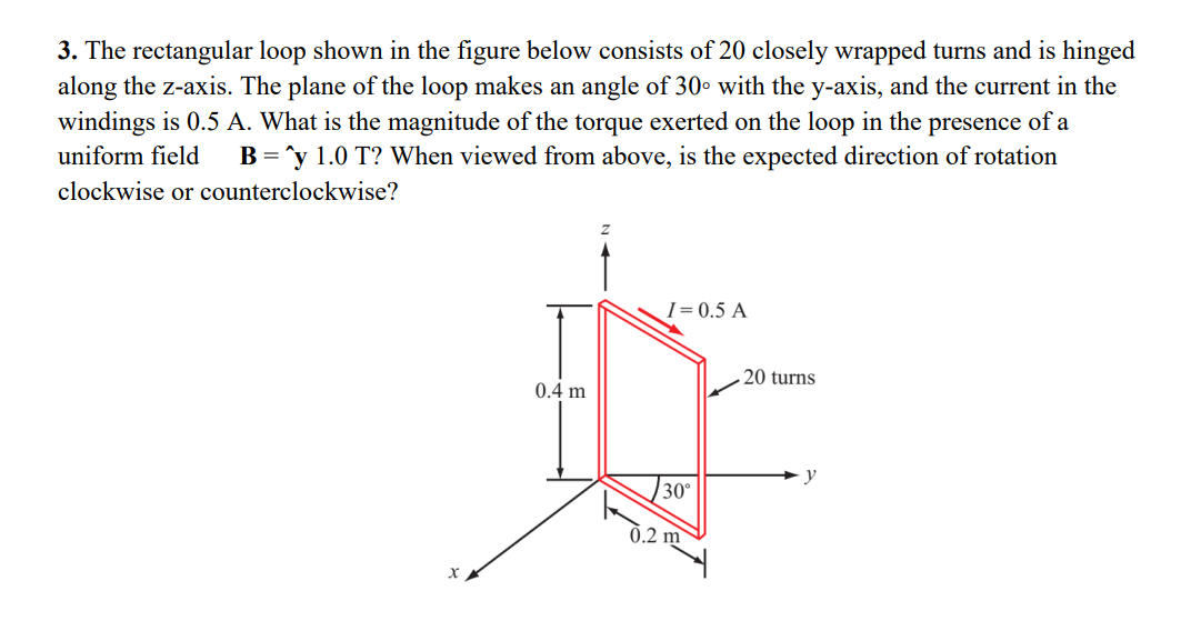 Solved 3. The rectangular loop shown in the figure below | Chegg.com