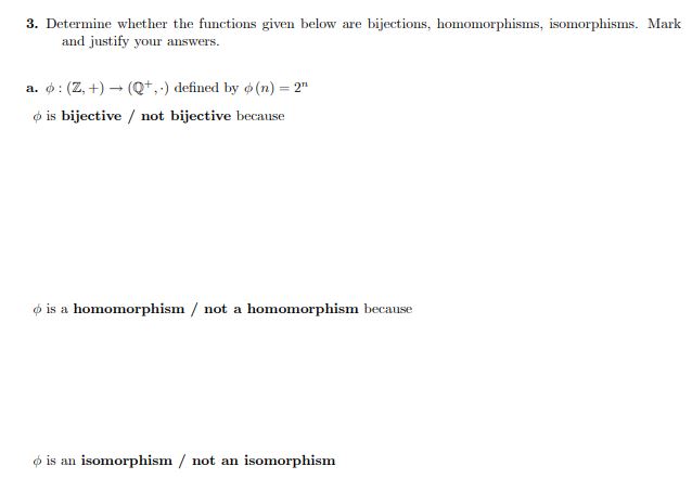 Solved 3. Determine whether the functions given below are | Chegg.com