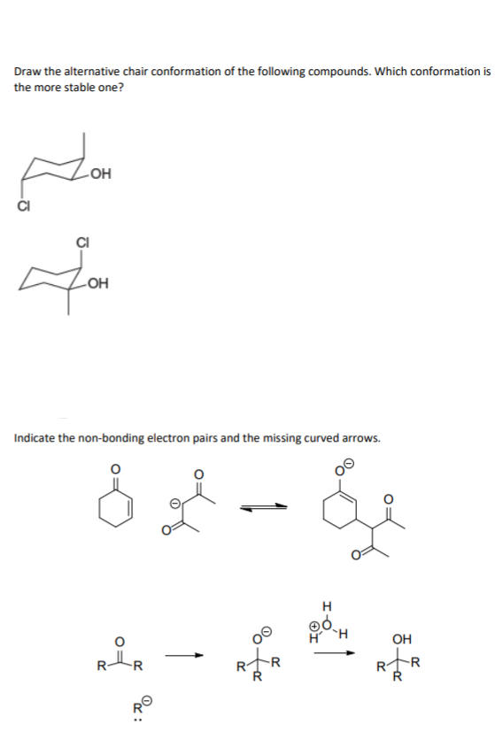 Solved Draw the alternative chair conformation of the | Chegg.com