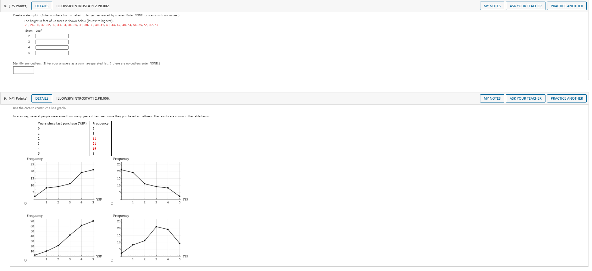 Solved 8. [-15 Points] DETAILS ILLOWSKYINTROSTAT1 2.PR.002. | Chegg.com