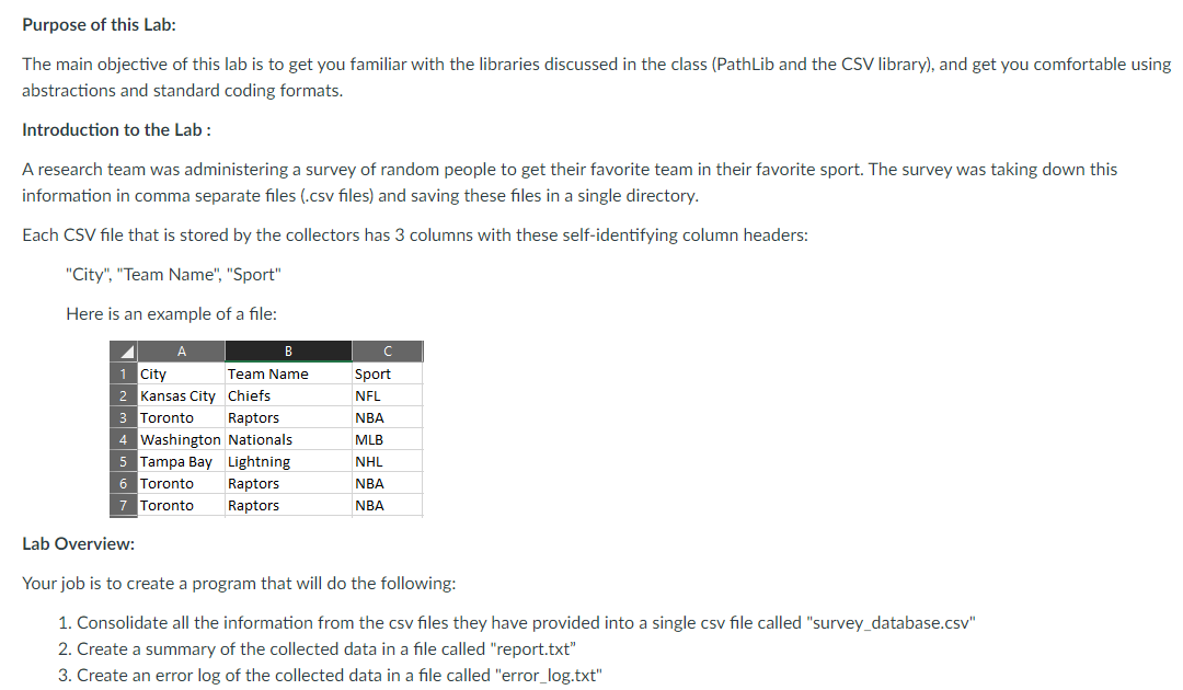 Solved Purpose of this Lab: The main objective of this lab | Chegg.com