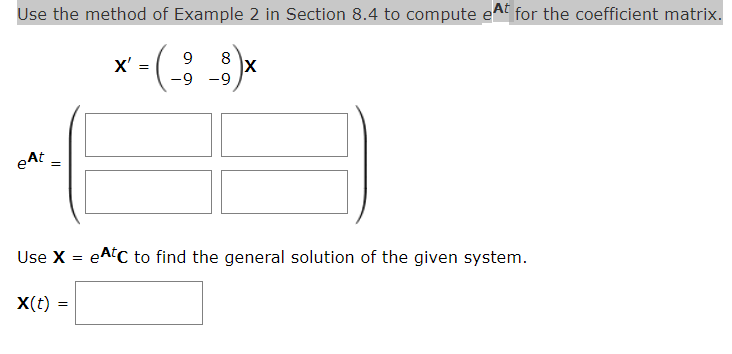 Solved Use the method of Example 2 in Section 8.4 to compute | Chegg.com