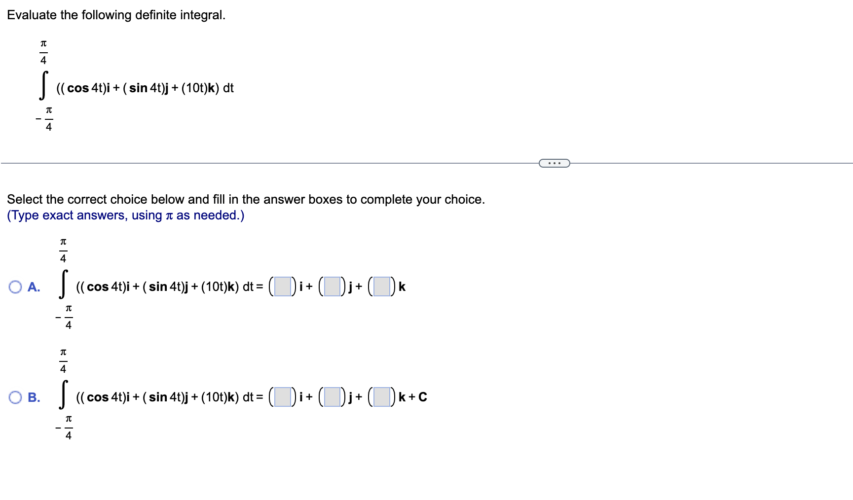 Solved Evaluate the following definite integral. | Chegg.com