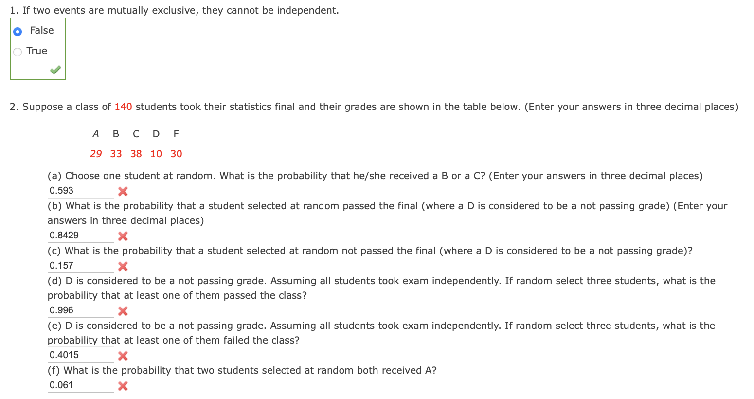 Solved If two events are mutually exclusive, they cannot be | Chegg.com