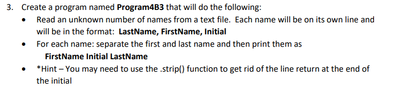 Solved Create a txt file called "Lab4B3.txt" containing | Chegg.com