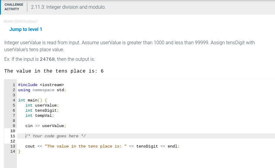 Solved Challenge Activity2 11 3 Integer Division And