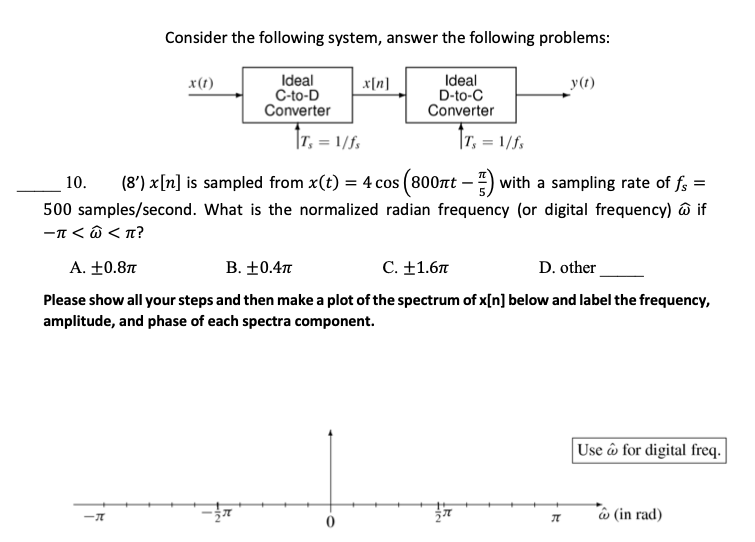 Solved Consider the following system, answer the following | Chegg.com