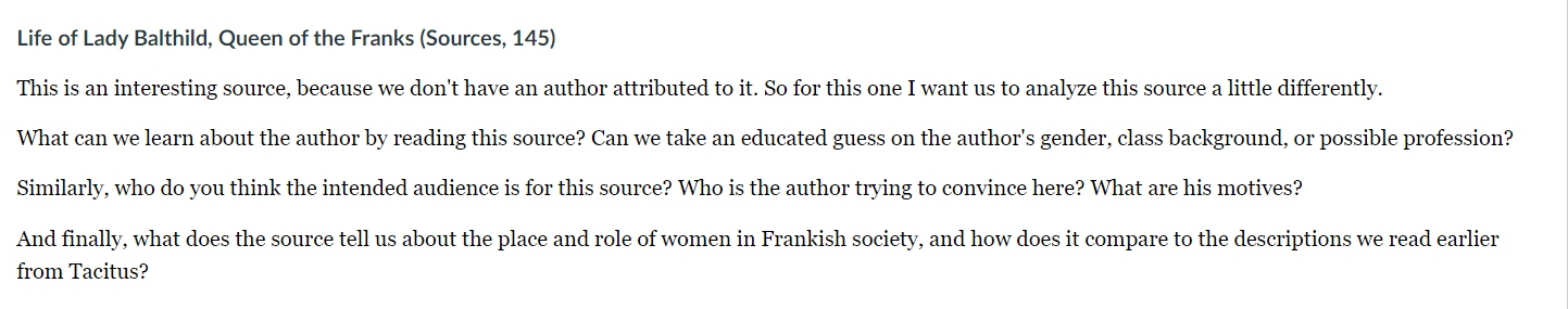 Life of Lady Balthild, Queen of the Franks (Sources, | Chegg.com