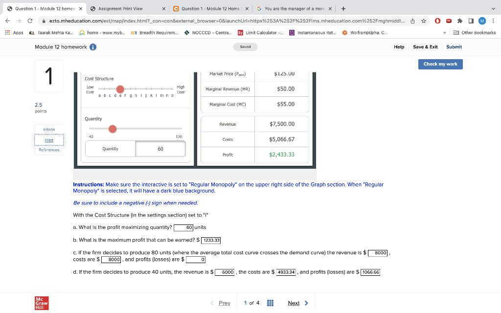 Solved Chrome File Edit View History Bookmarks Profiles Tab | Chegg.com